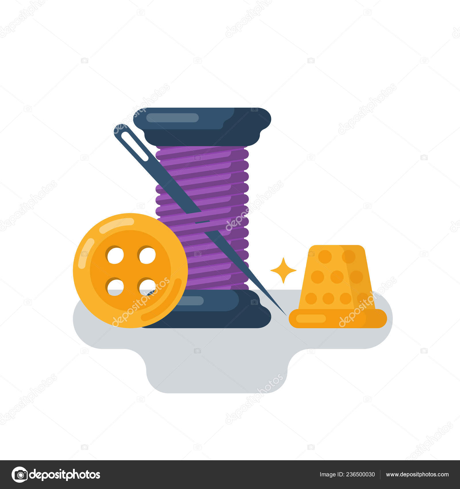 Thimble Thread Cartoon