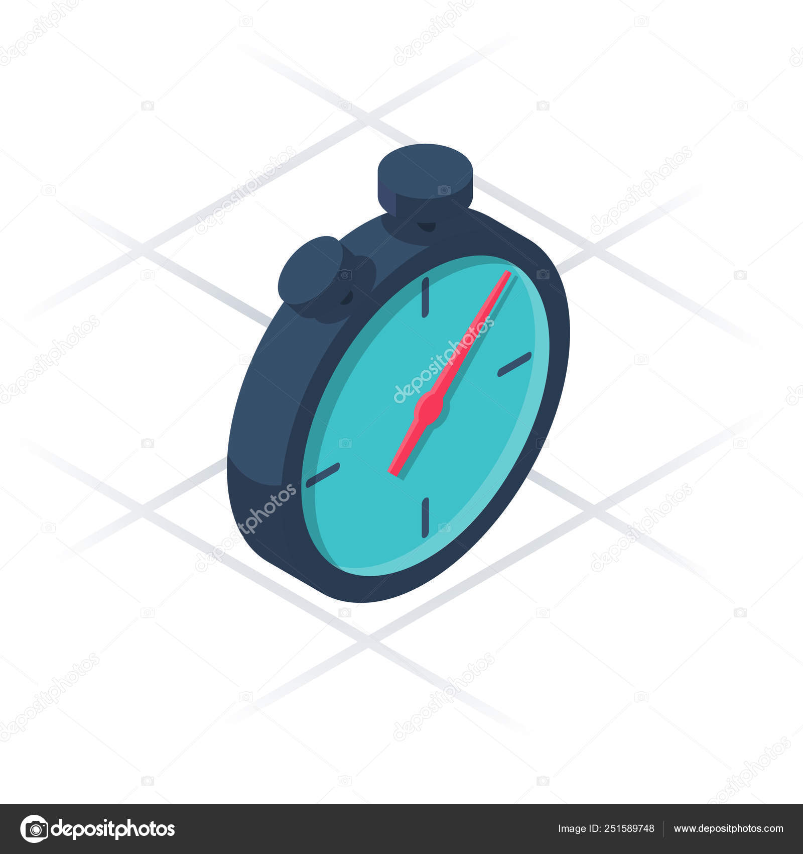 Stopwatch isometric icon Stock Vector Image by ©threecvet.gmail.com ...