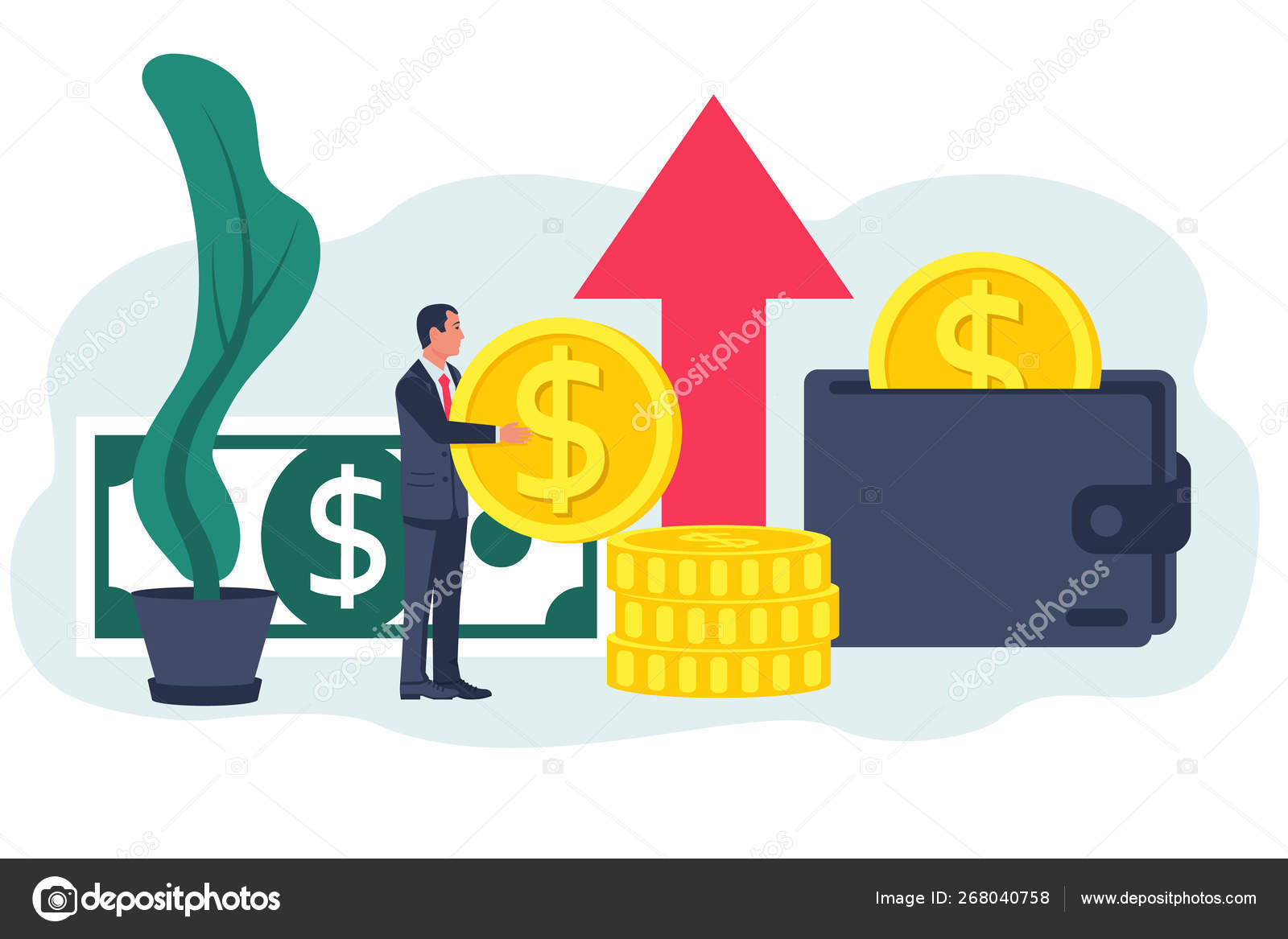 Funding concept. Vector illustration flat design Stock Vector by ...
