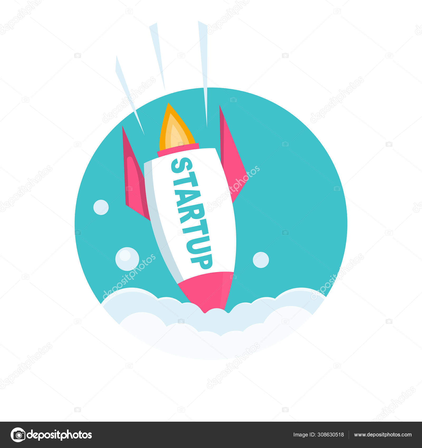 Startup failure. Crash startup project vector Stock Vector by ...