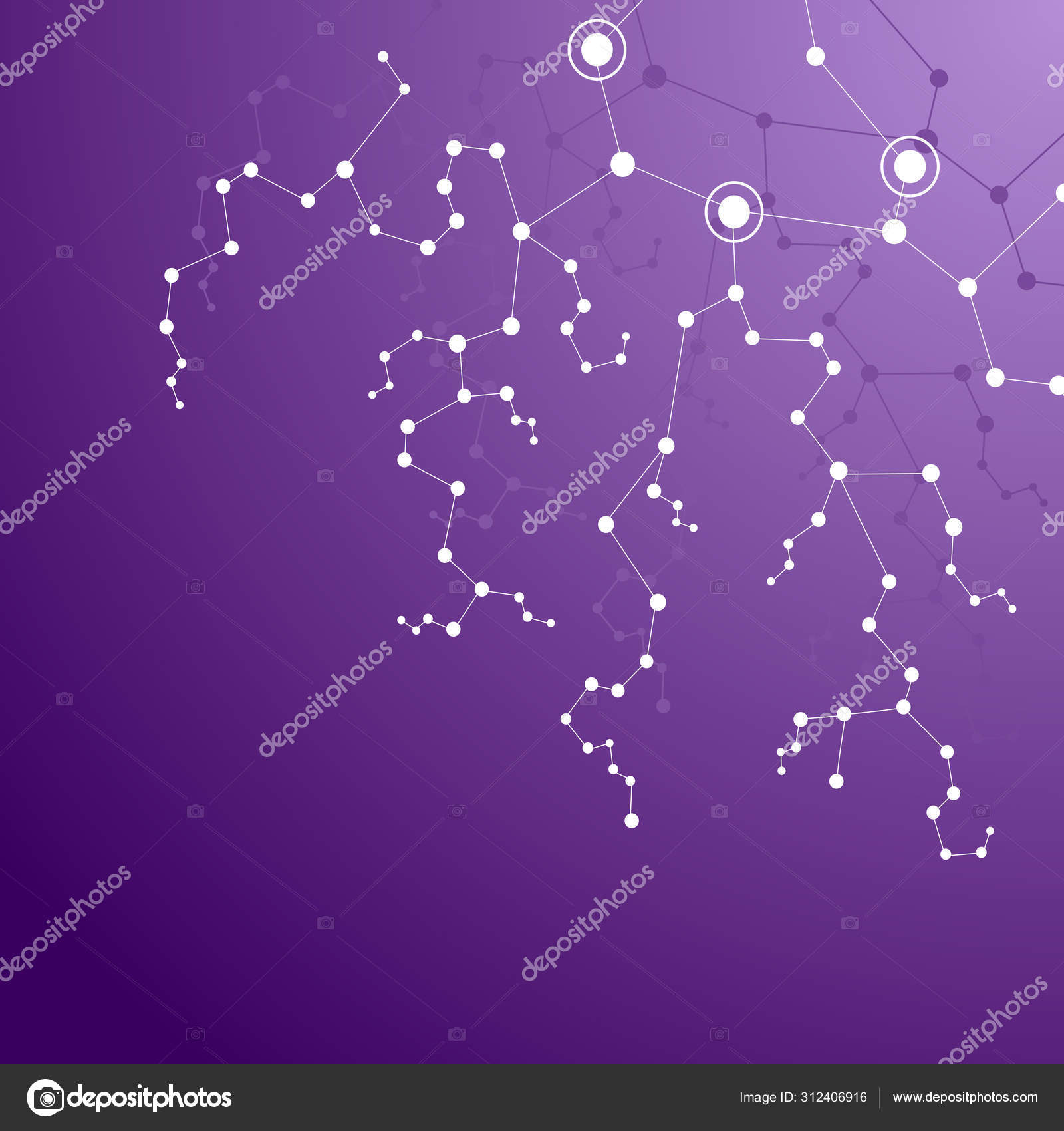 Technical abstract background with connecting dots and lines Stock ...