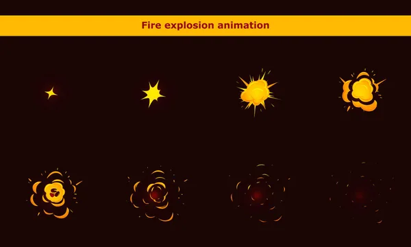 Fire animation Vector Art Stock Images | Depositphotos
