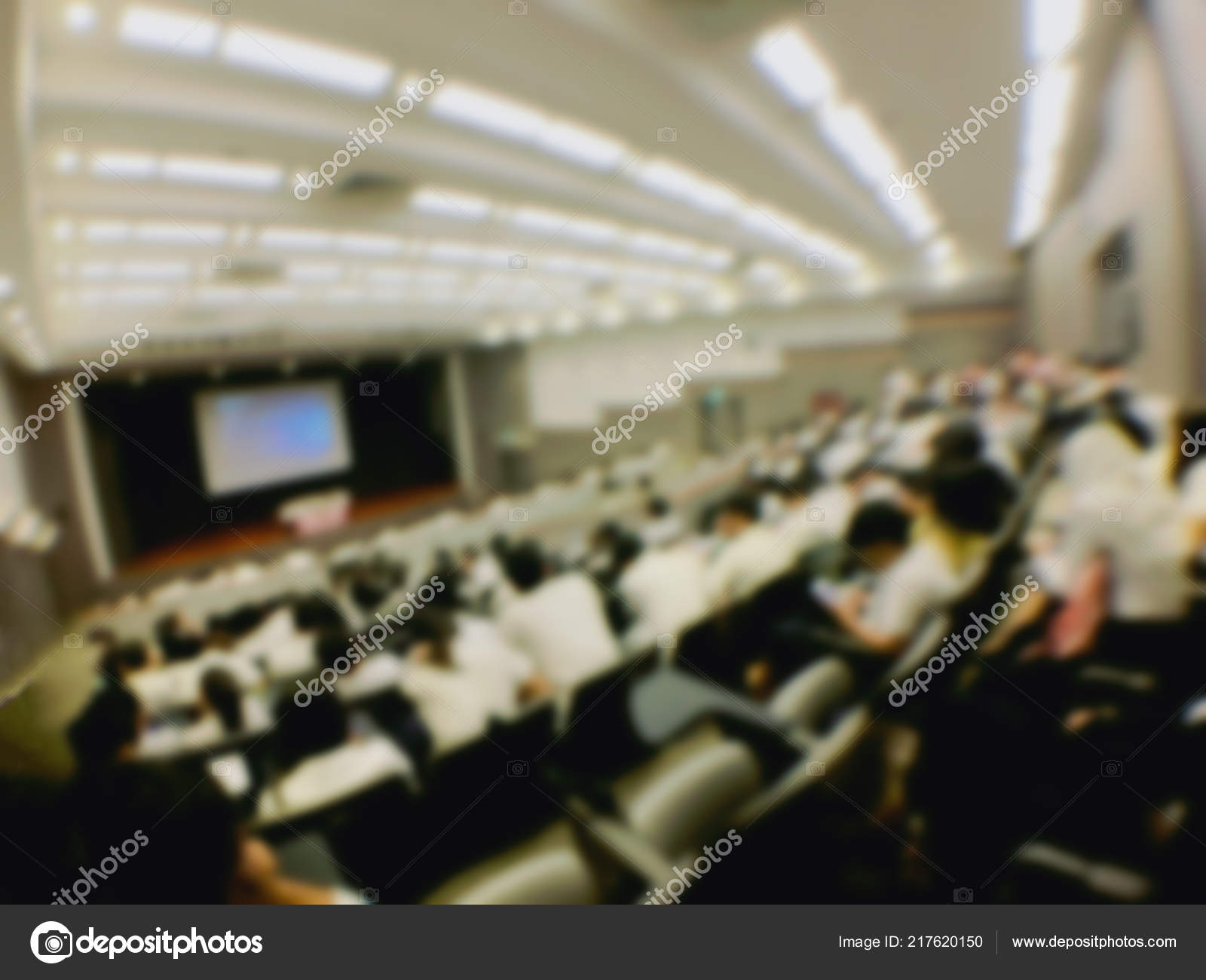 Education Concept Abstract Blurred Background Image Students Business ...