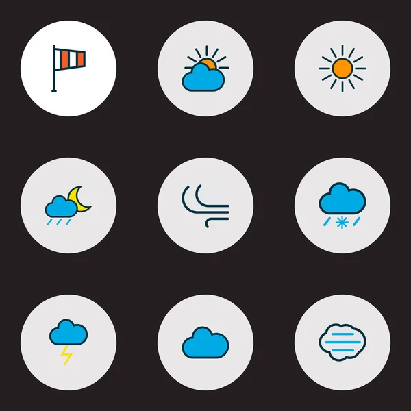 Weather icons outline Stock Photos, Royalty Free Weather icons outline ...