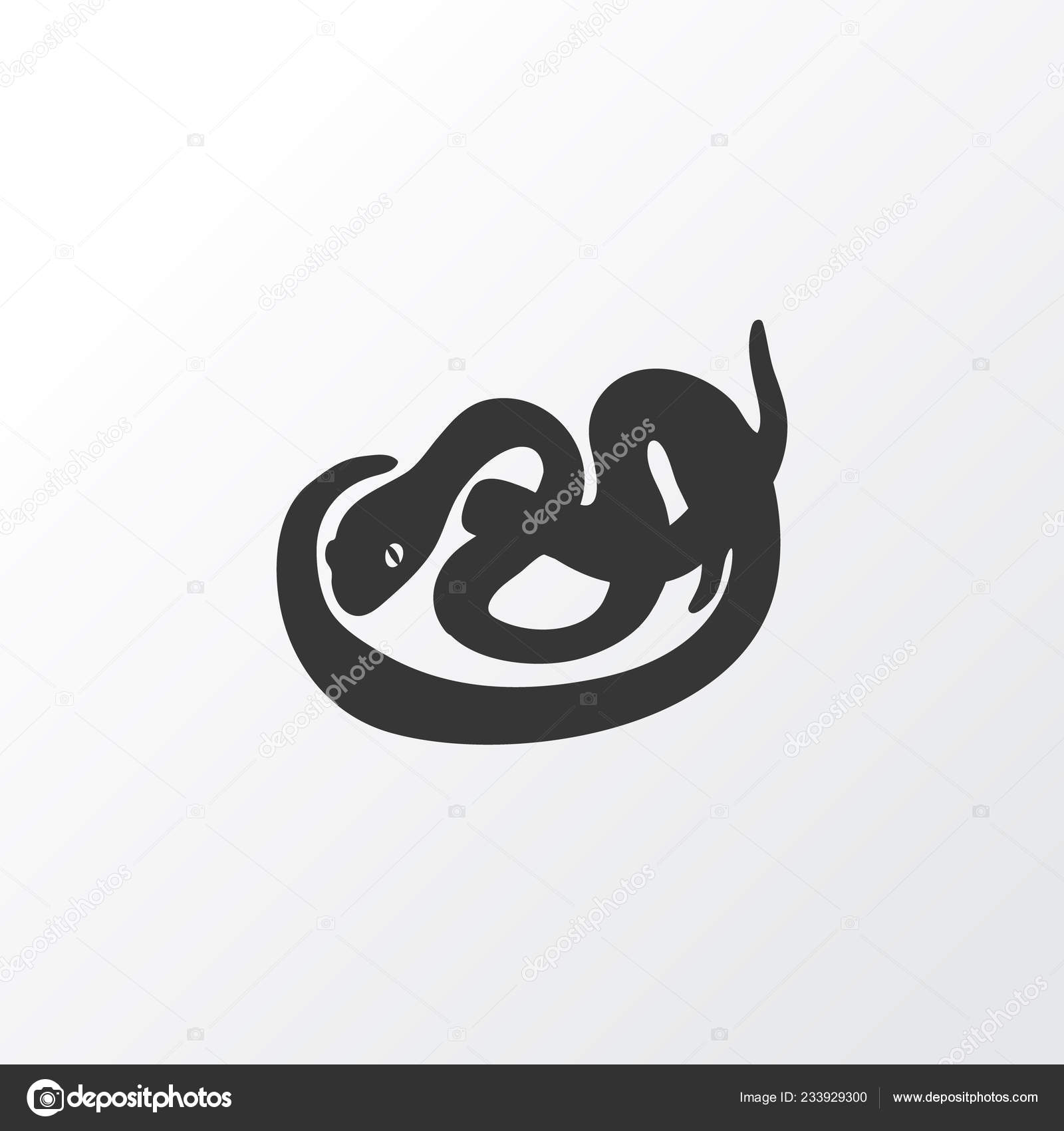 Snake icon symbol. Premium quality isolated serpent element in trendy ...