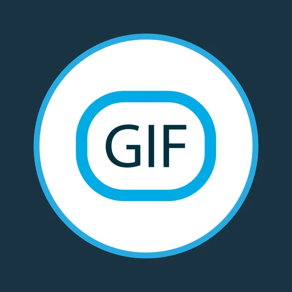 Etiqueta engomada Gif símbolo de color. Elemento de animación aislado ...