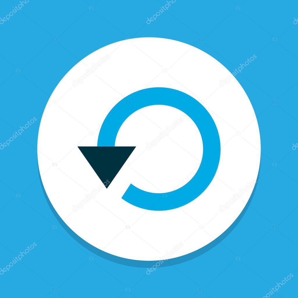 Reproducir icono símbolo de color. Elemento repetitivo aislado de ...