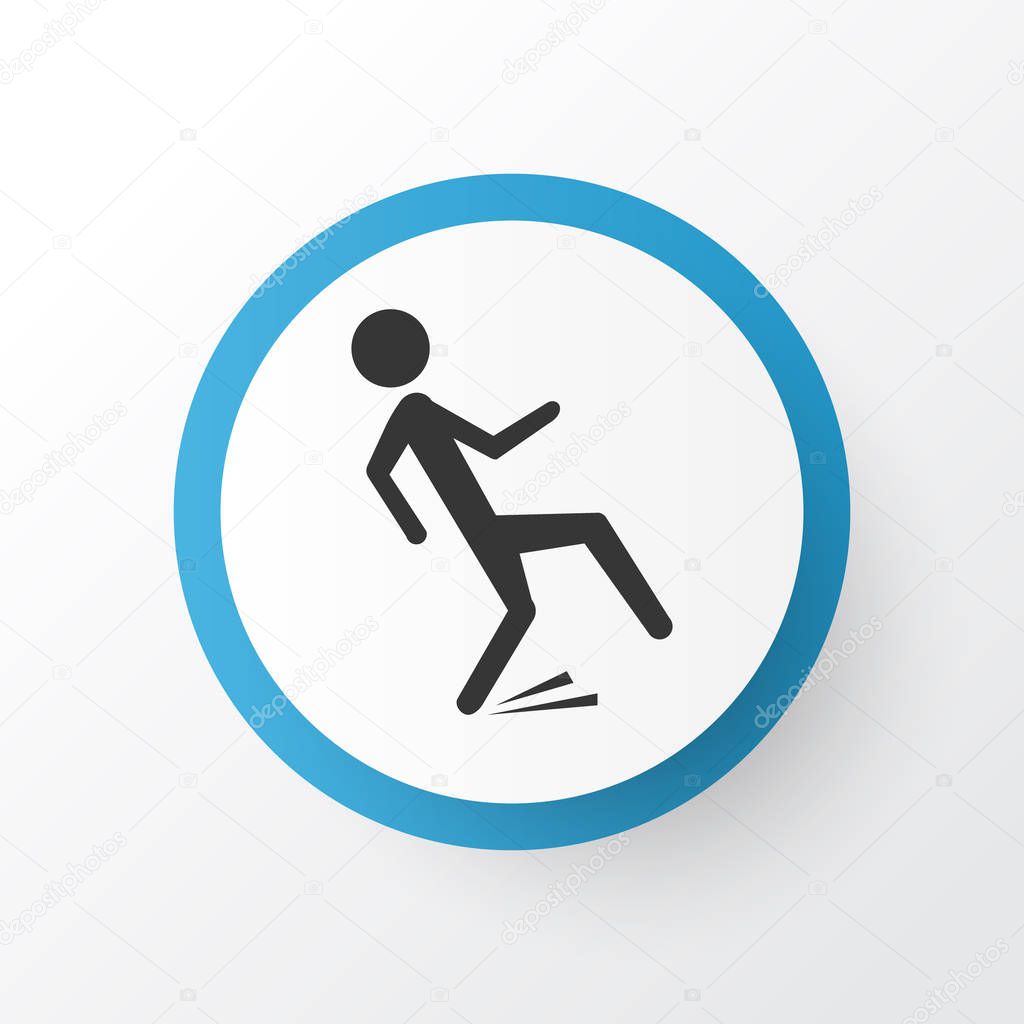 Símbolo de icono humano que cae. Elemento de caída aislado de calidad ...