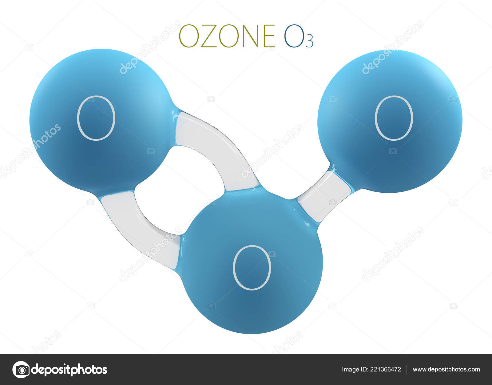 Ozone Molecule Isolated White — Stock Photo © tussiksmail.gmail.com ...