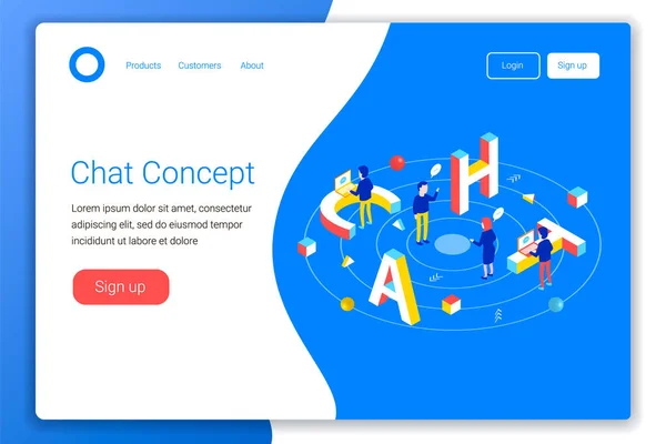 Chat design concept. - Stock Image - Everypixel