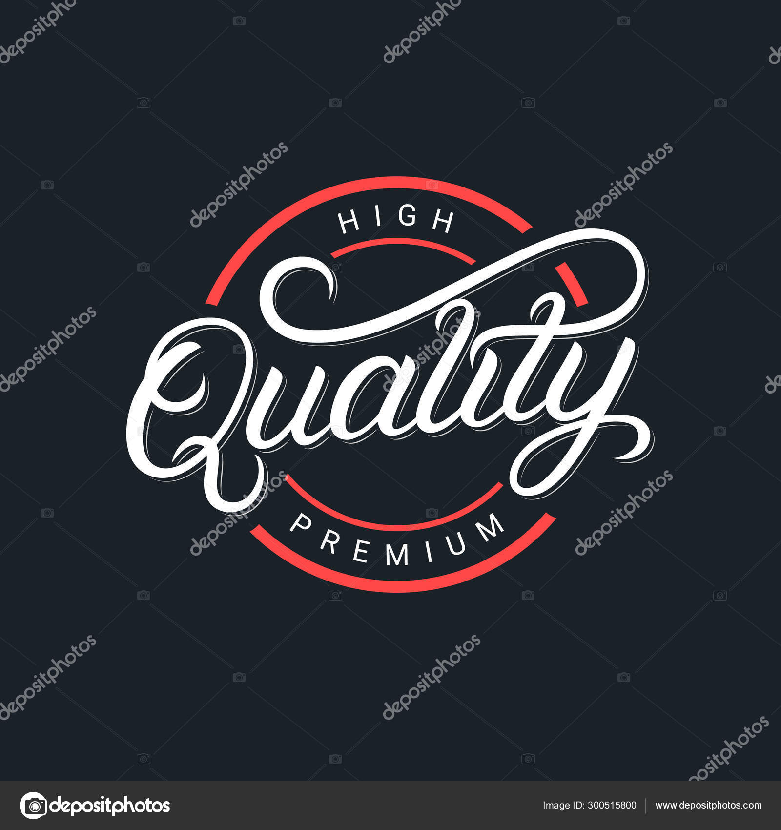 Quality hand written lettering logo Stock Vector Image by ©margzaiceva ...