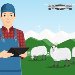 A farmer with a computer tablet Stock Vector Image by ©Scharfsinn ...