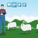 A farmer with a computer tablet Stock Vector Image by ©Scharfsinn ...