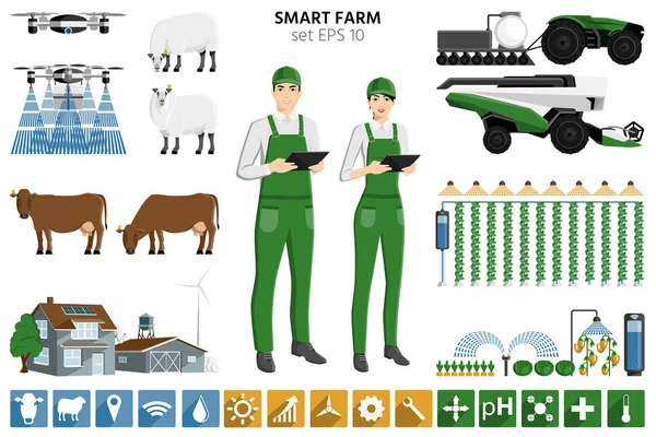 95 Smart farmer infographics Vector Images, Smart farmer infographics ...