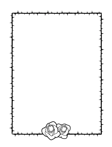 Rose thorns border Vector Art Stock Images | Depositphotos