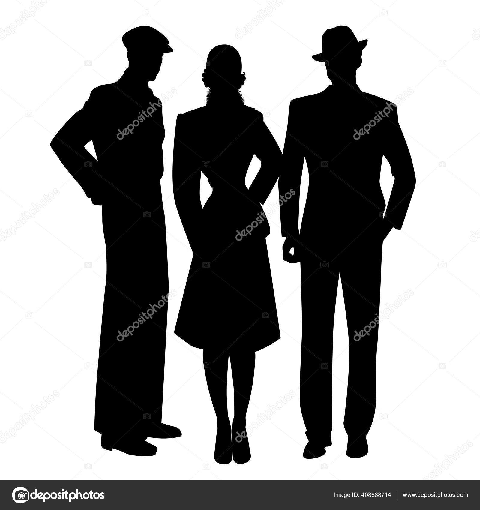 Two Women Silhouette