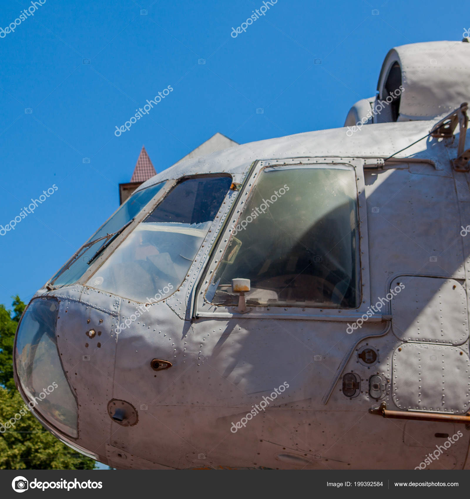 Side View Helicopter Cabin Background Sky Stock Photo by ©volody100@ukr ...