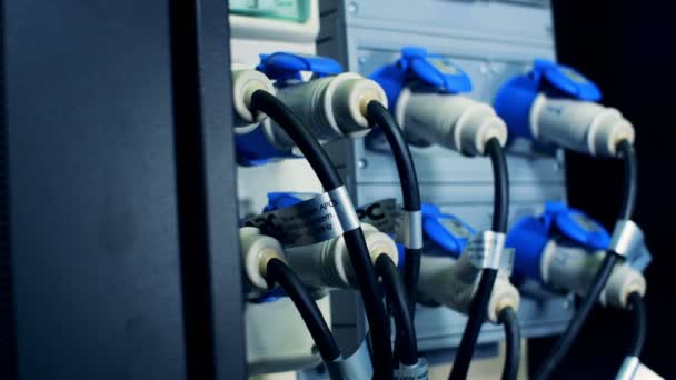 Industrial socket, plug, outlet. High-voltage electrical equipment at ...