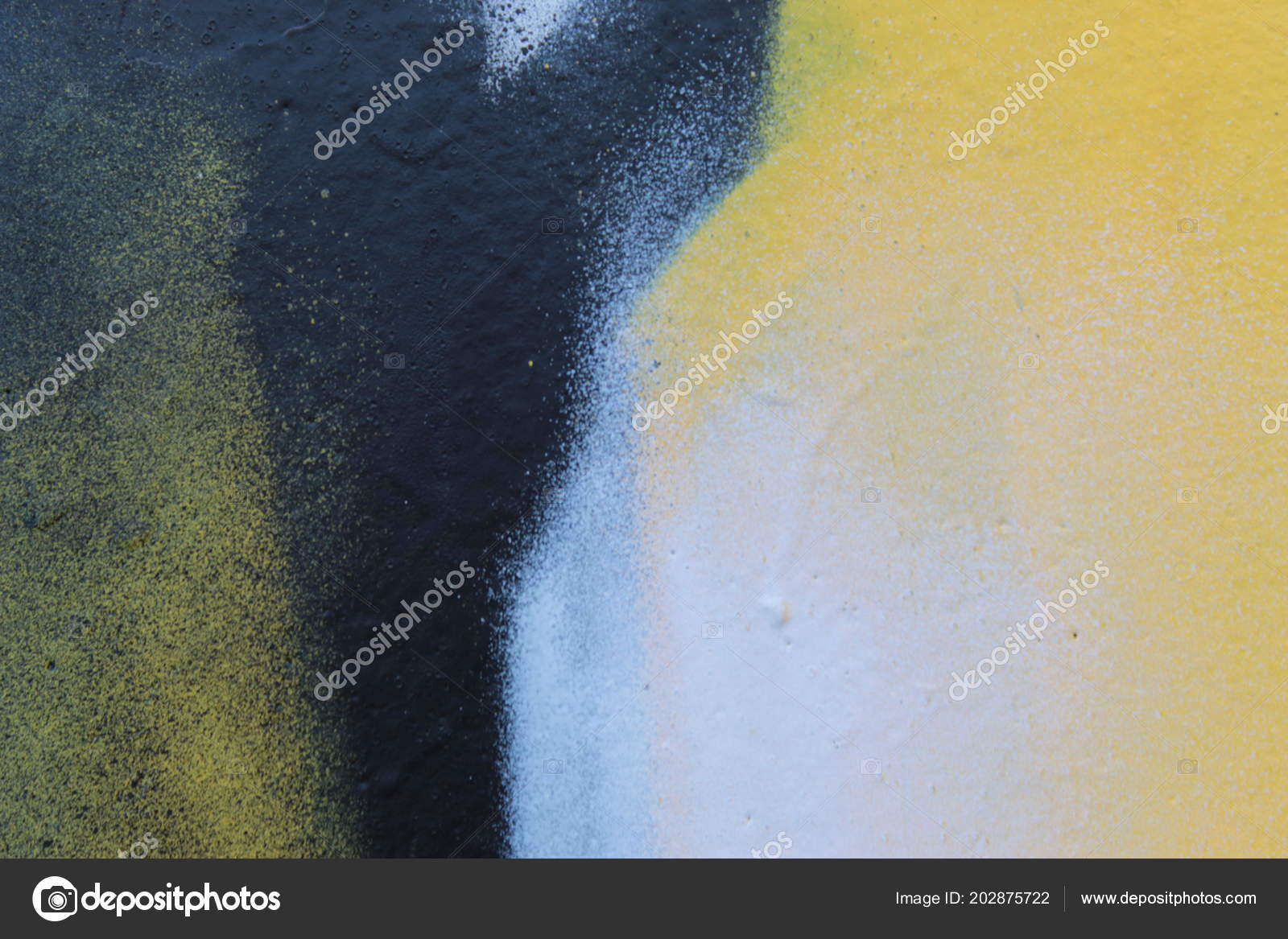 Graffiti Colours Wall Fragment Texture For Background. Stock ...