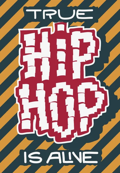 Hip Hop Tag Graffiti Style Label Lettering. Vector Image. Stock Vector ...