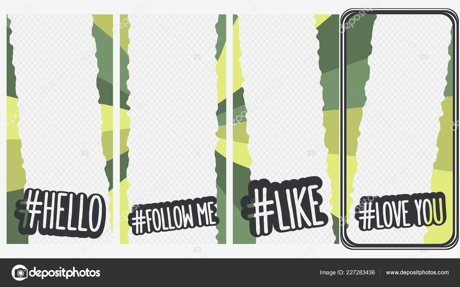 Abstract Social Media Stories Modelos Web Mobile App Interface ...