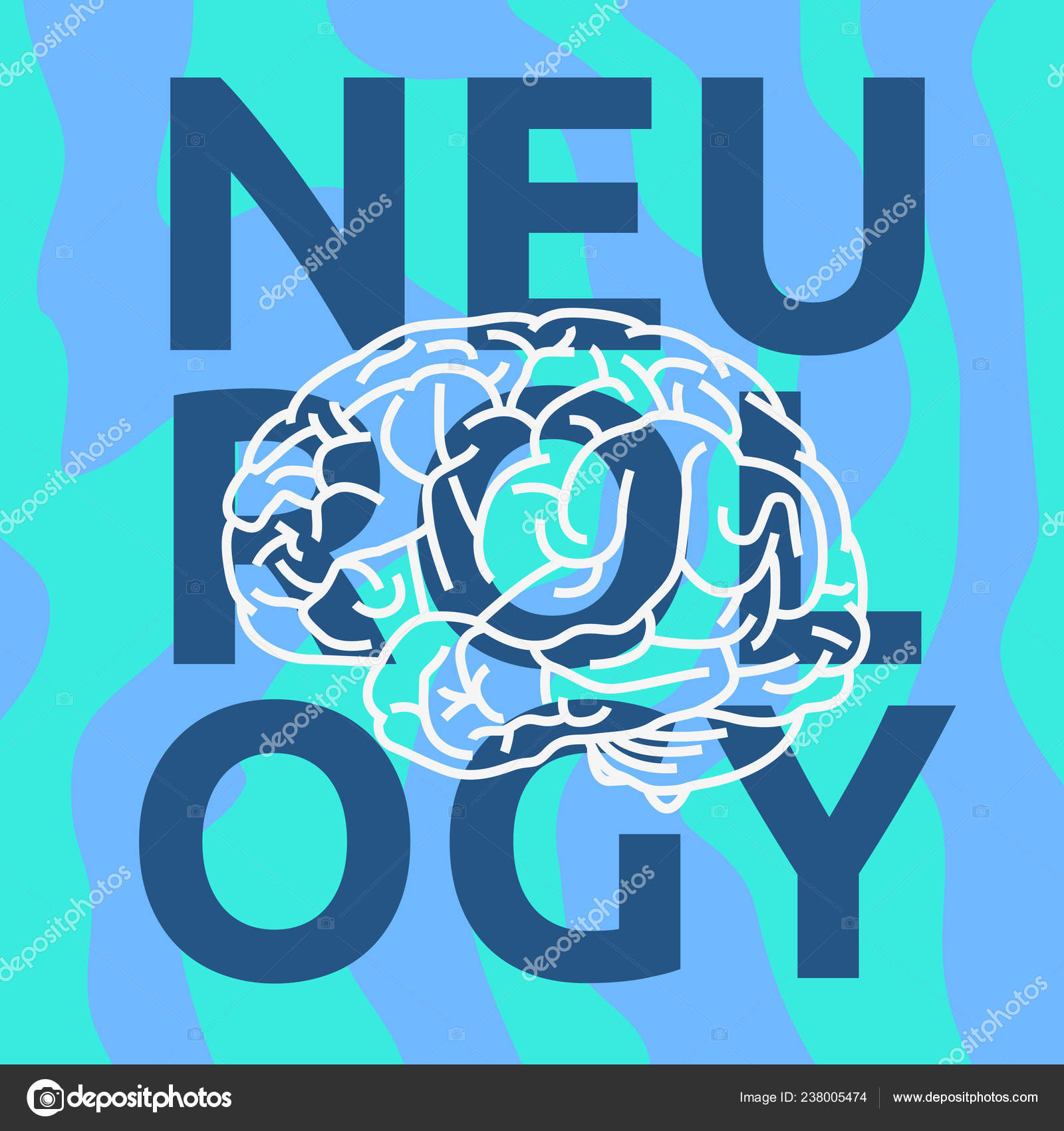 Human Brain Science Themed Design Vector Graphic Stock Vector Image by ...