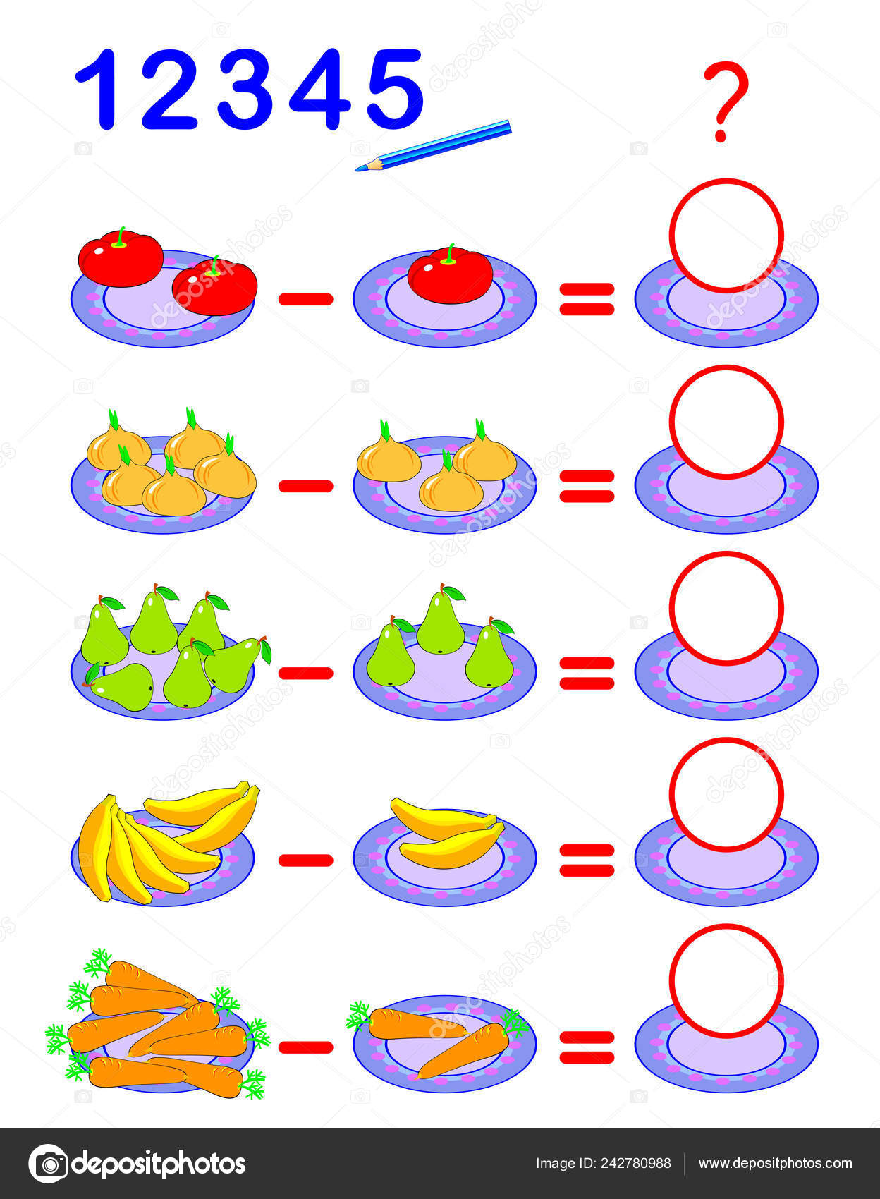 Hojas De Trabajo Sobre La Resta Juego De Matemáticas Hoja De Trabajo