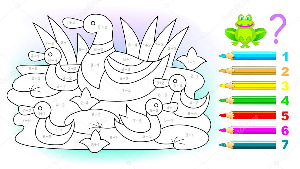 Página educativa con ejercicios para niños sobre adición y resta ...