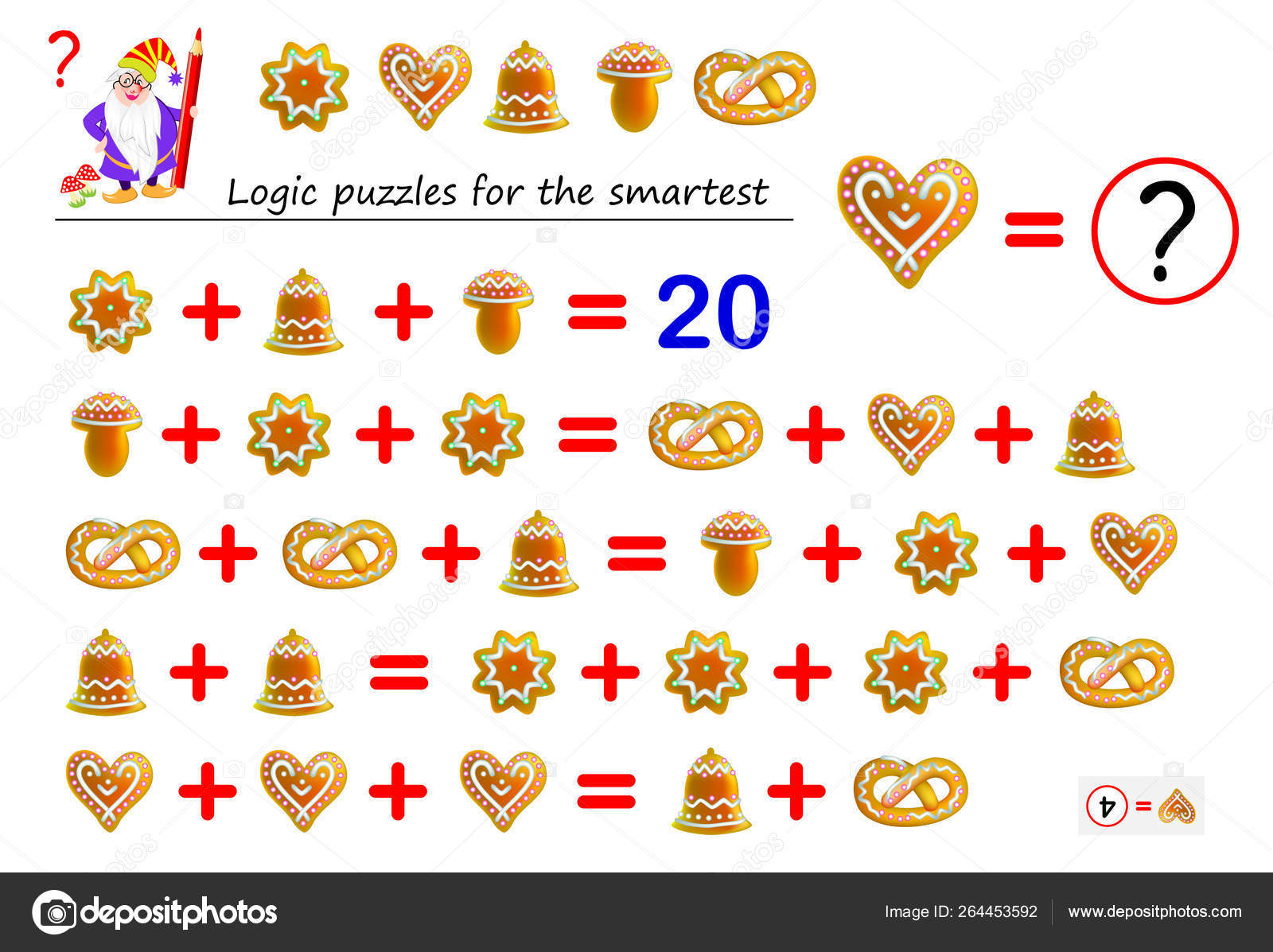 Mathematical Logic Puzzle Game Smartest Solve Examples Count Which ...