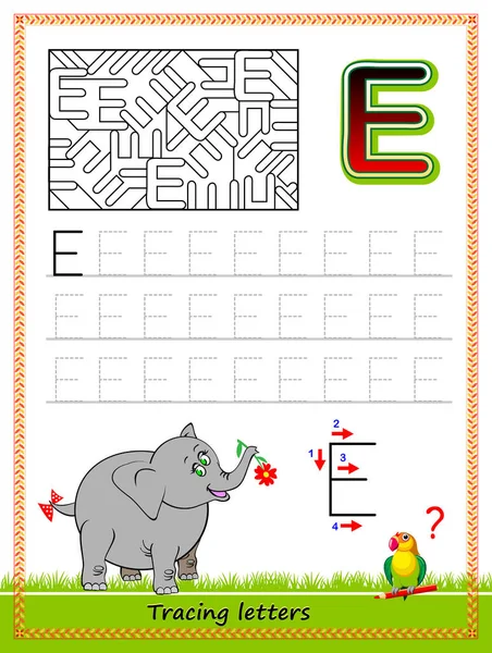 Hoja De Trabajo De La Letra E