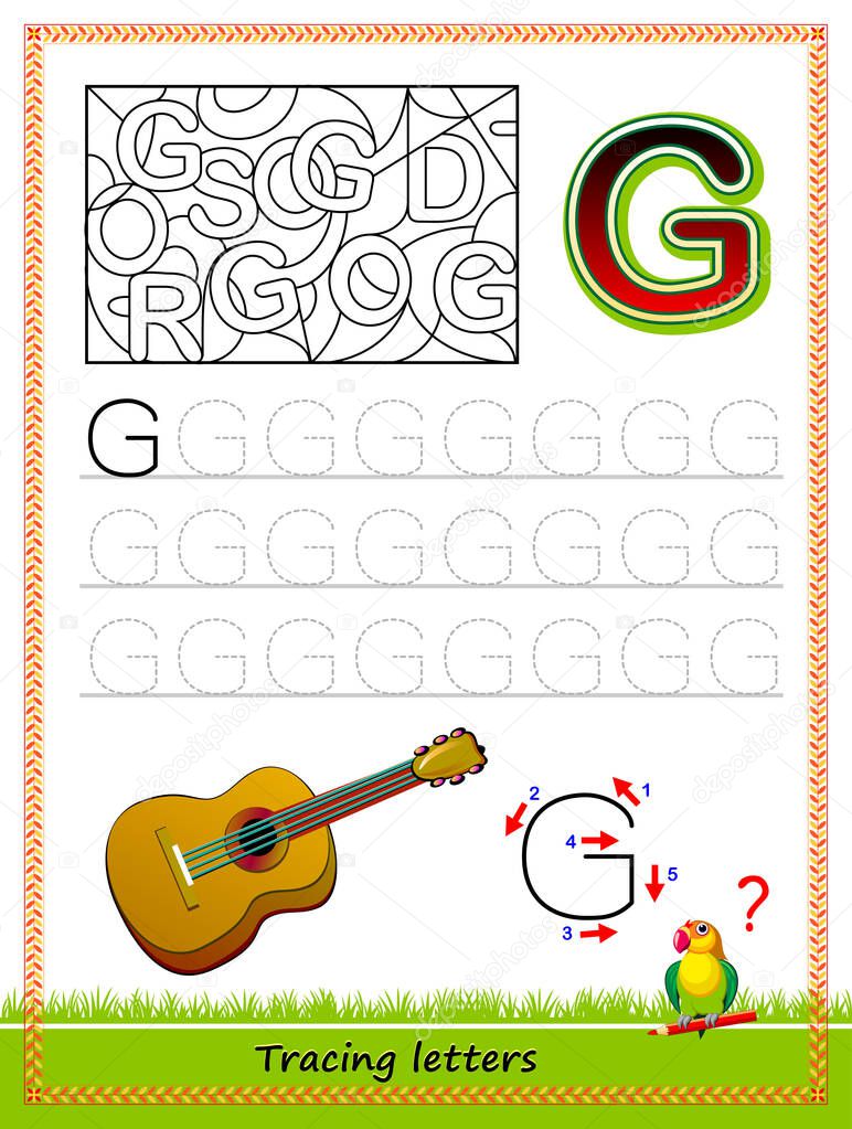 Hoja de trabajo para rastrear letras. Encuentra y pinta todas las ...