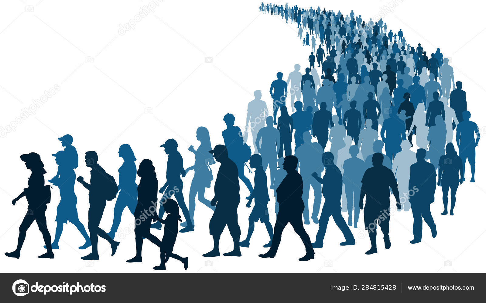 Silueta De Multitud De Personas De Pie Silueta De Pie Png Imágenes