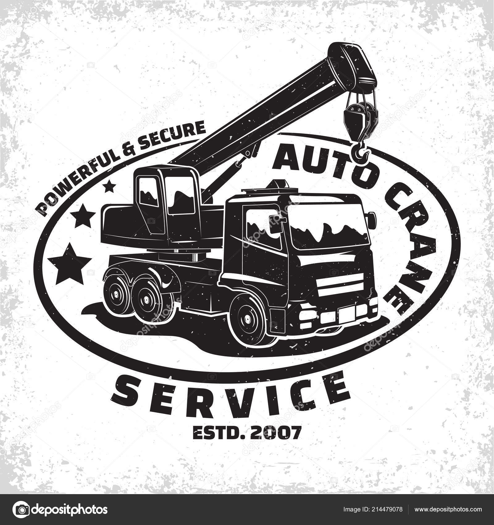 Auto crane emblem design Stock Vector by ©z0504574832.gmail.com 214479078