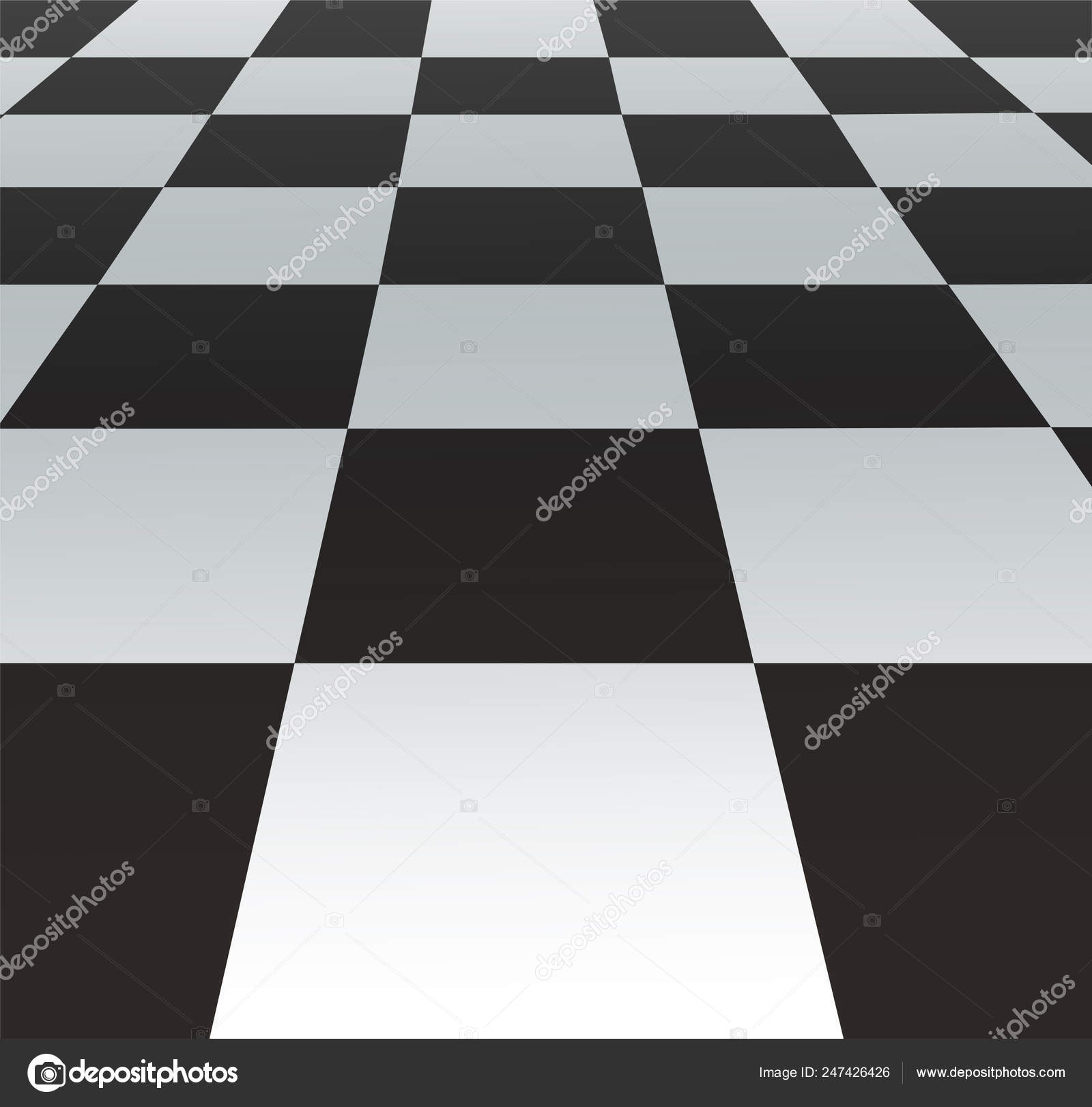 Perspective Grid Chessboard Background Vector Illustration Stock Vector ...