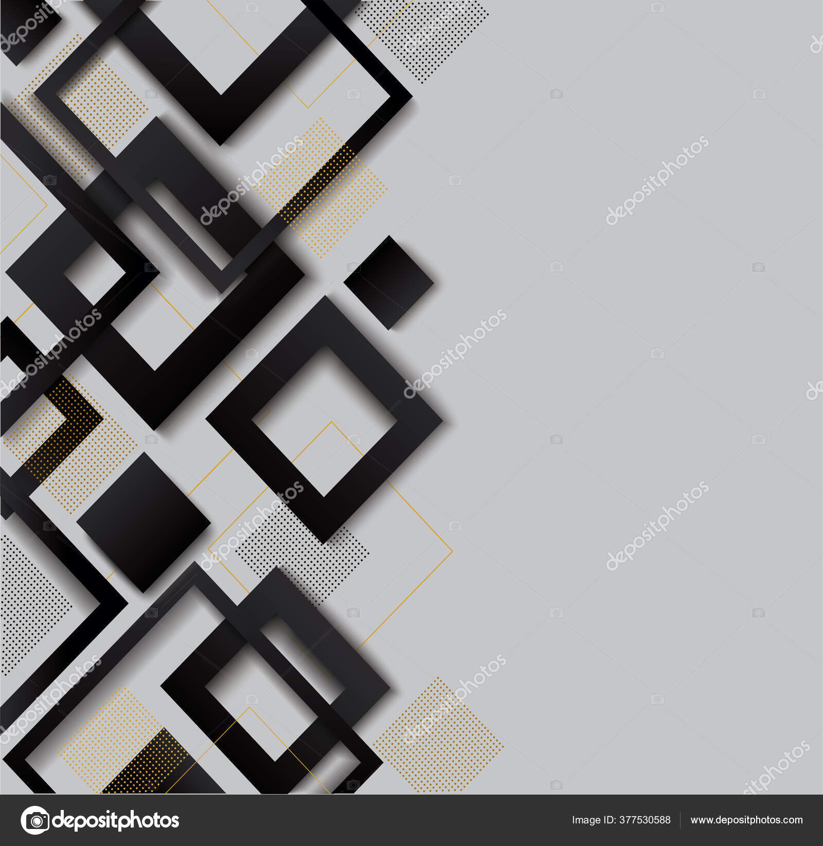Modern Black White Square Gradient Trendy Background Vector ...