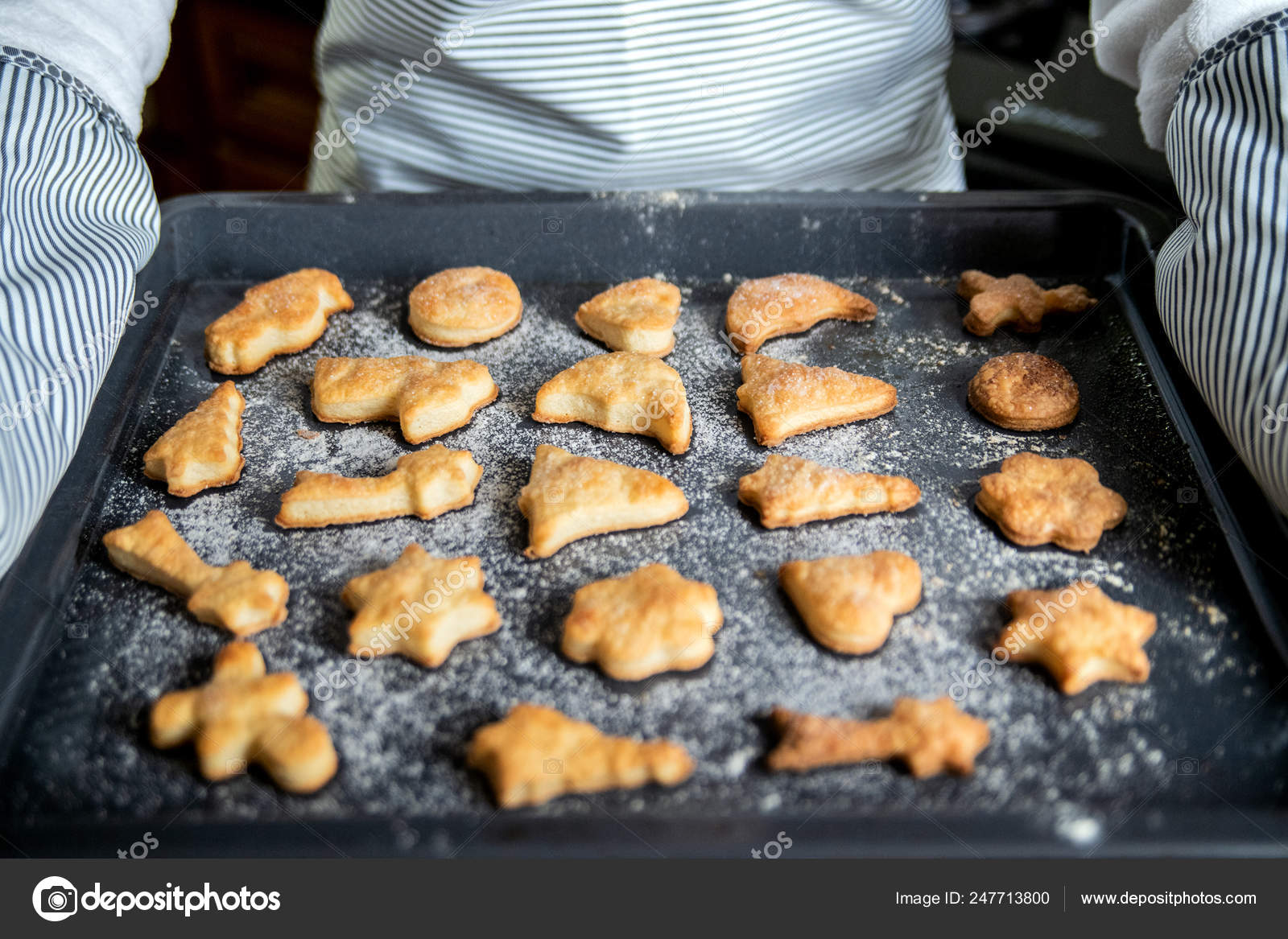 Baked Hot Cookies Tray — Stock Photo © damikh.meta.ua #247713800