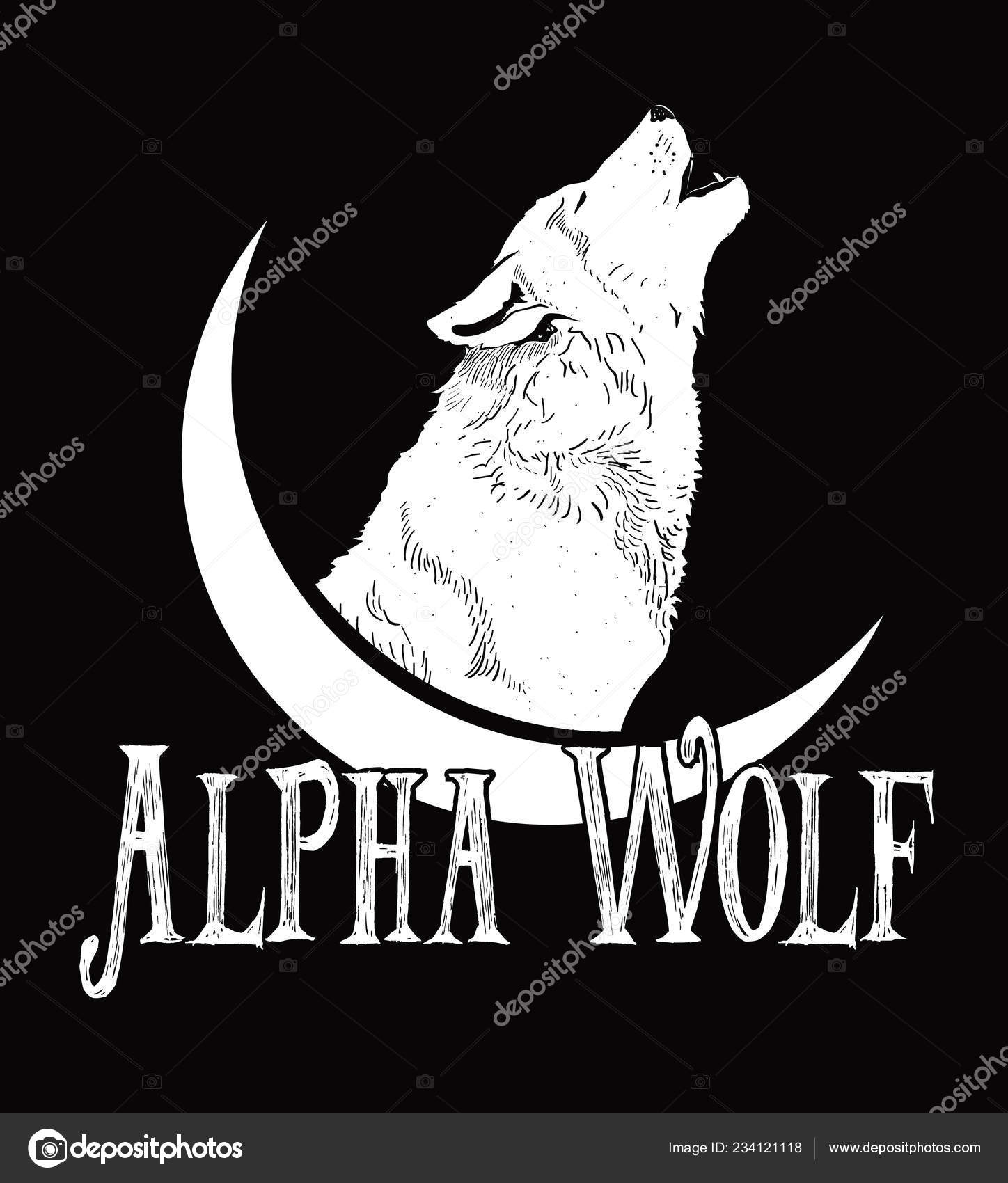 Alpha Wolf Vector Illustration Stock Vector by ©VECTURE 234121118