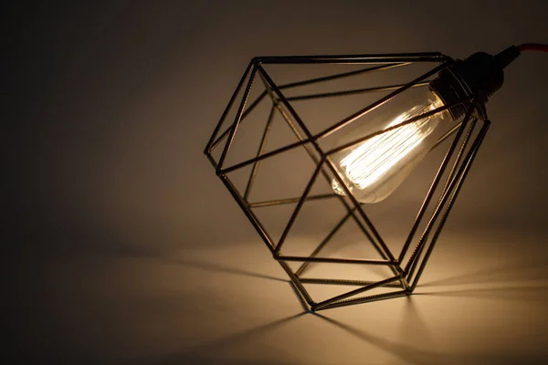 Loft-style lamp for apartment interior decor. - Stock Image - Everypixel