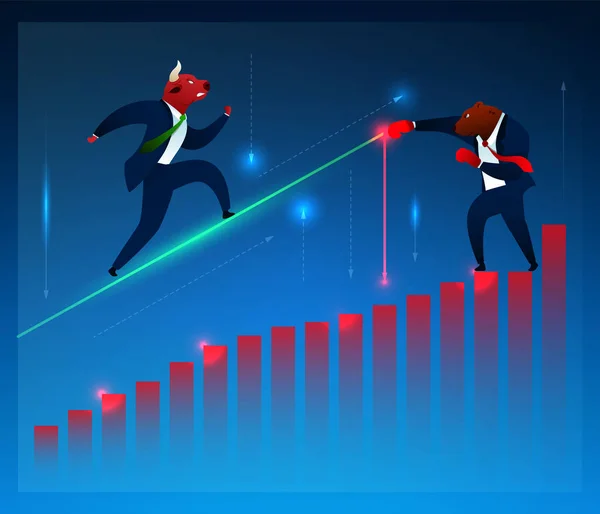 Businessman, Broker, Vector Cartoon Characters - Stock Image - Everypixel