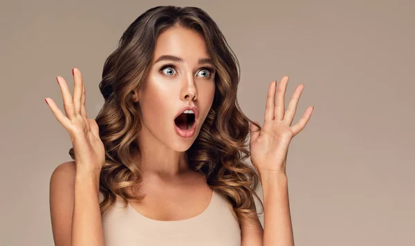 Woman surprised face Stock Photos, Royalty Free Woman surprised face ...