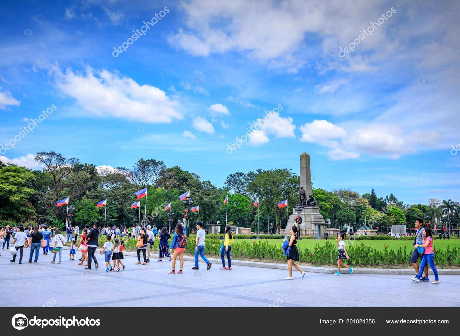 Manila Philippines Feb 2018 Monument Memory Jose Rizal National Hero ...