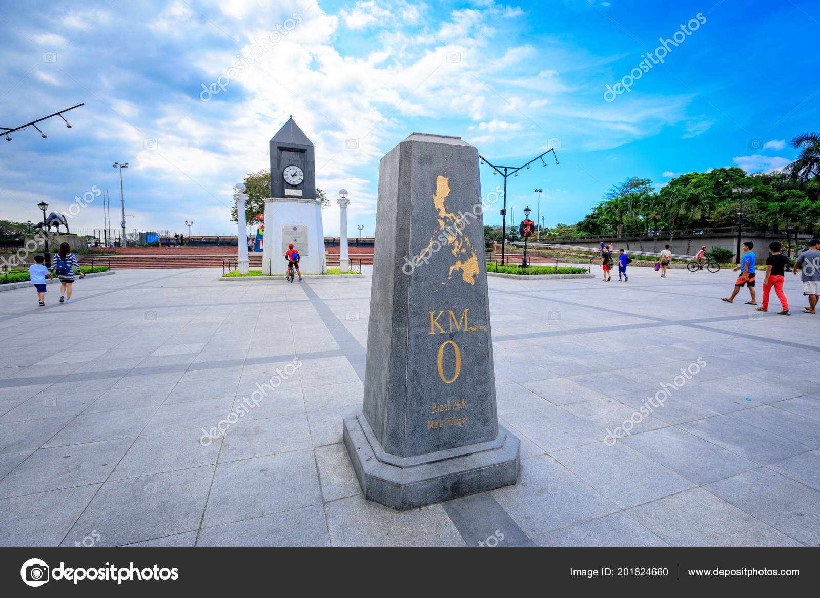 Manila Philippines Feb 2018 Kilometer Zero Marker Manila Philippines ...