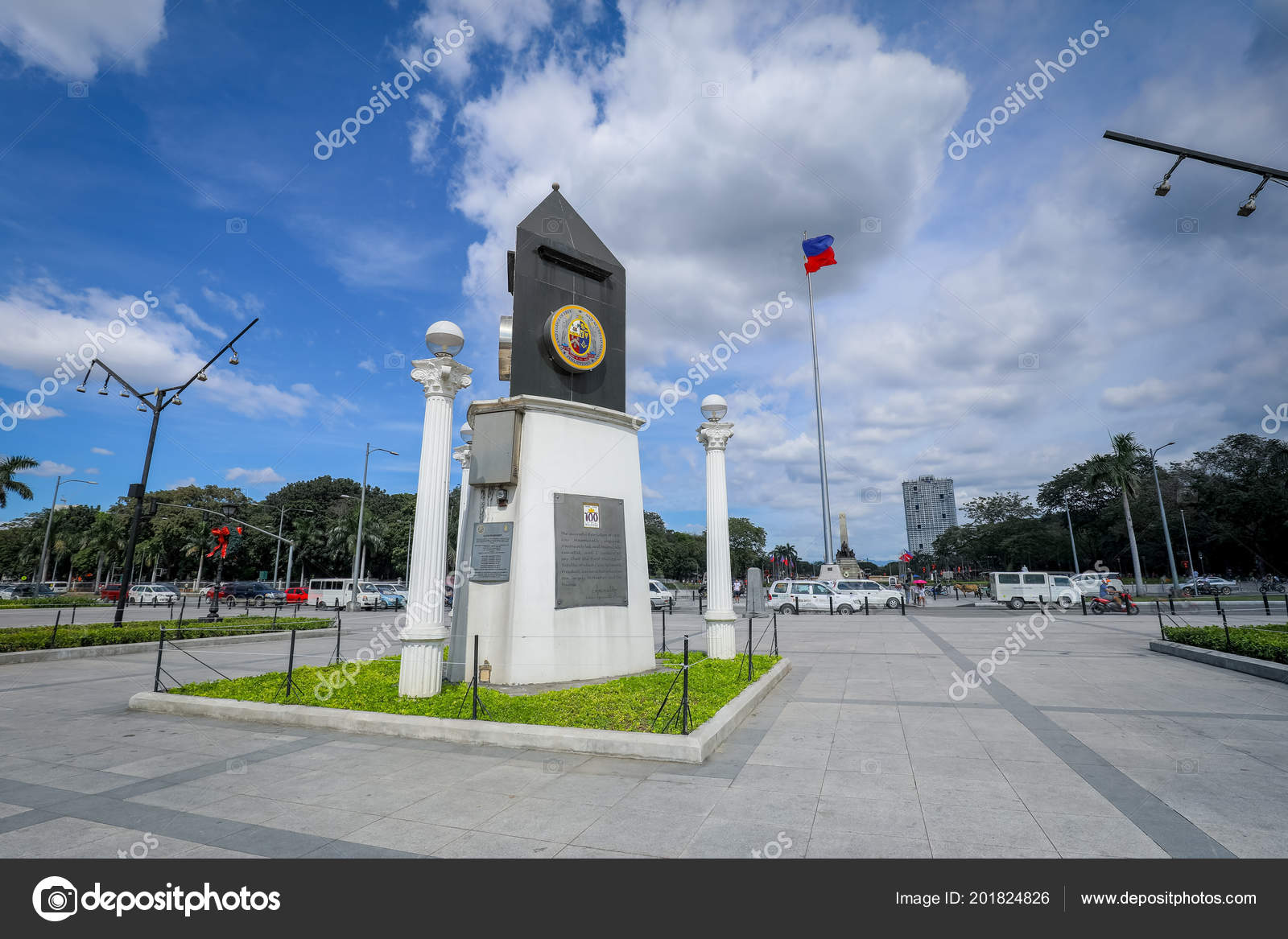 Manila Philippines Feb 2018 Centennial Clock Structure Manila ...