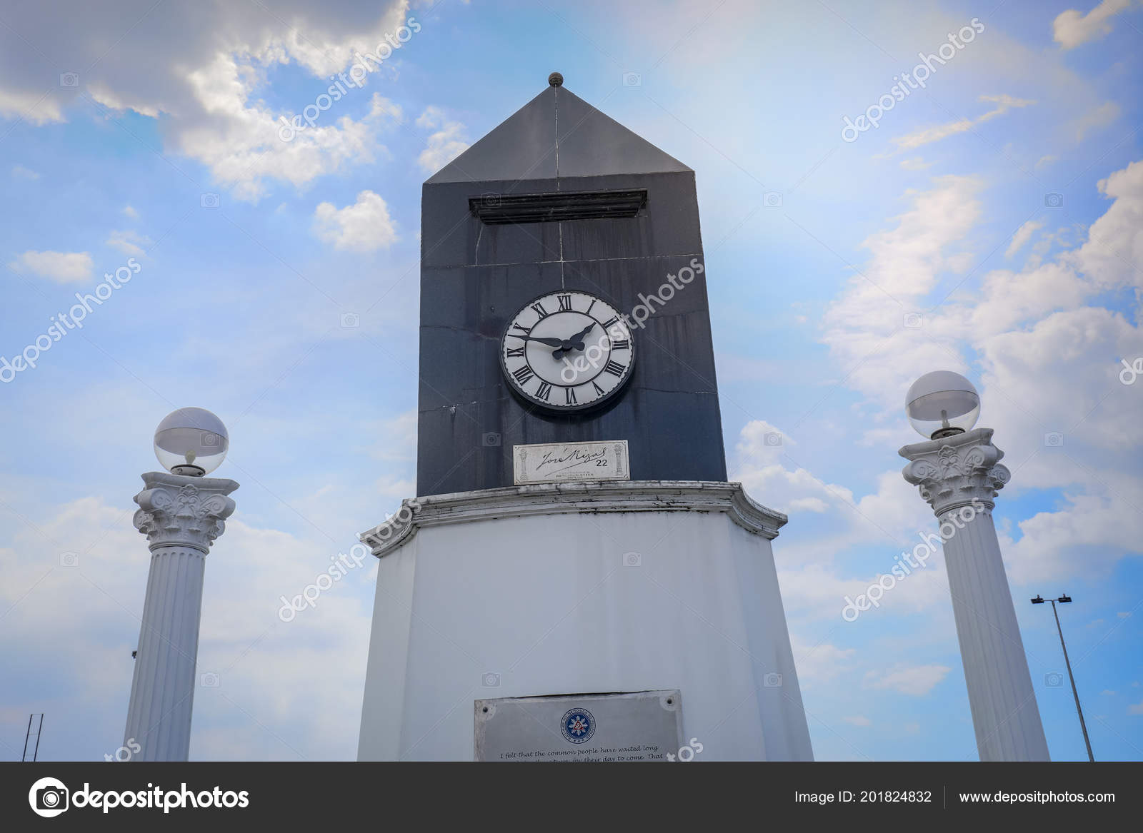 Manila Philippines Feb 2018 Centennial Clock Structure Manila ...