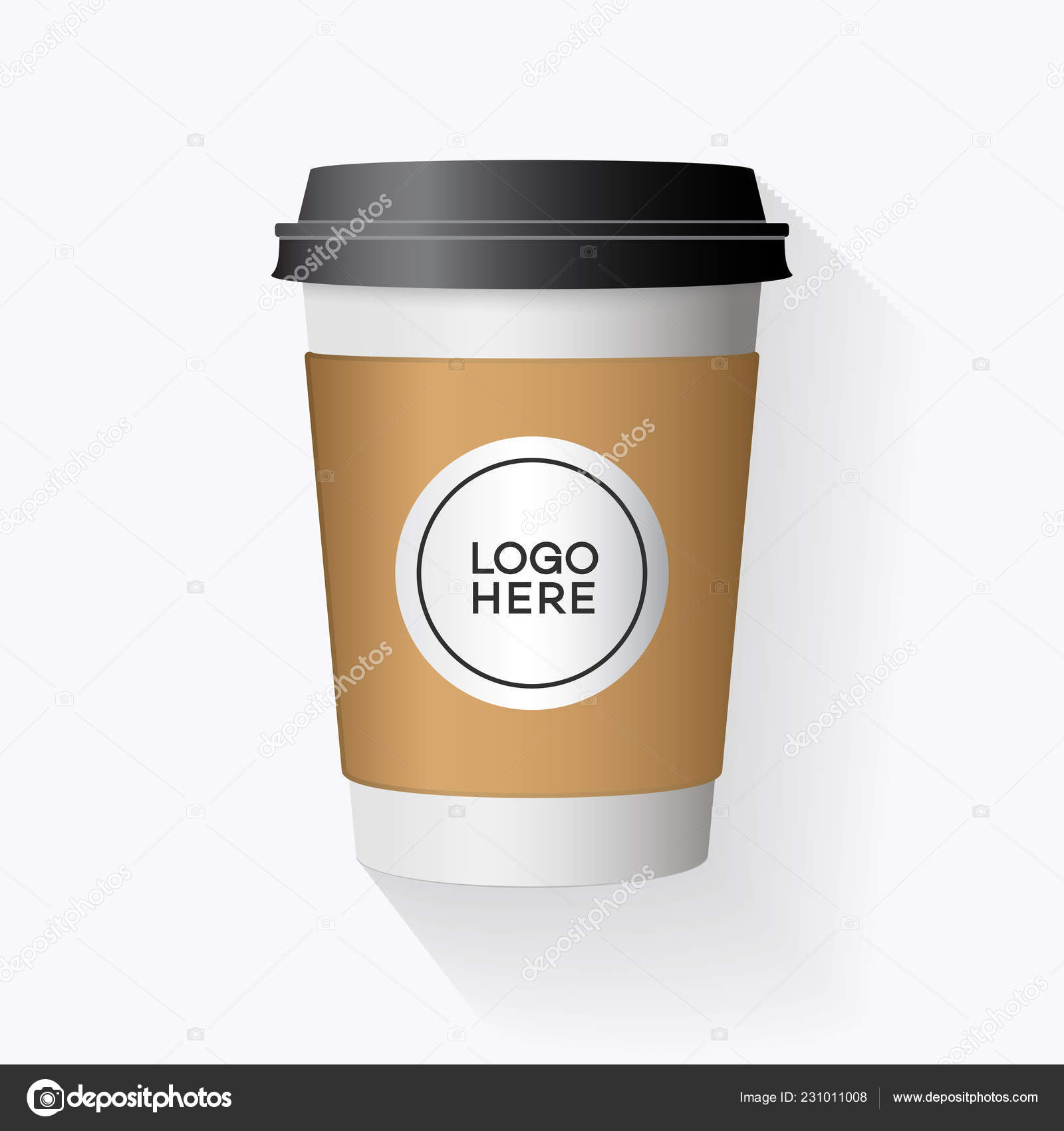 Vector realistic paper cup Stock Vector Image by ©VI6277 #231011008
