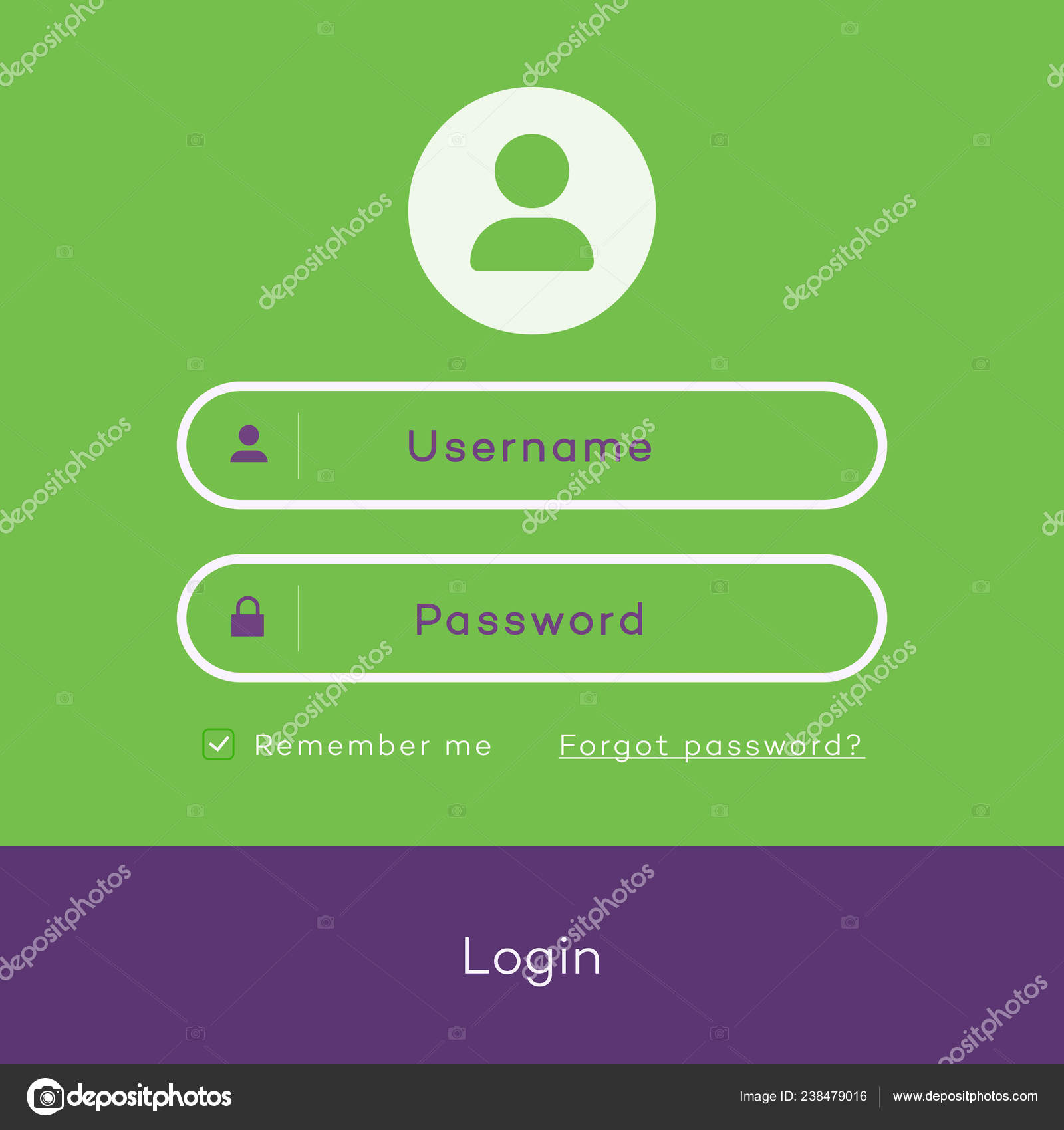 Simple login page form modern flat style Stock Vector Image by ©VI6277 ...