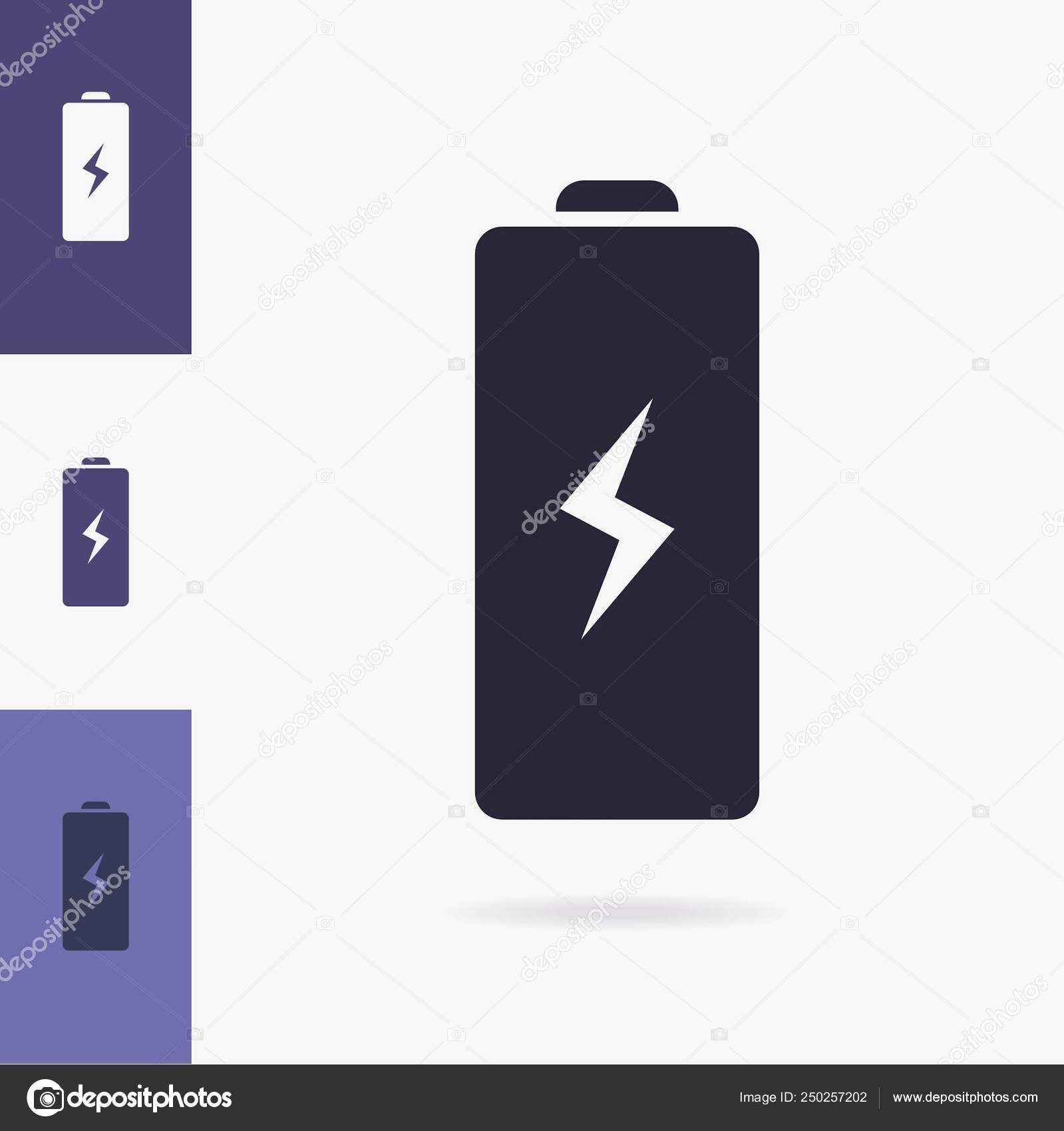 Battery vector symbol isolated on background Stock Vector Image by ...