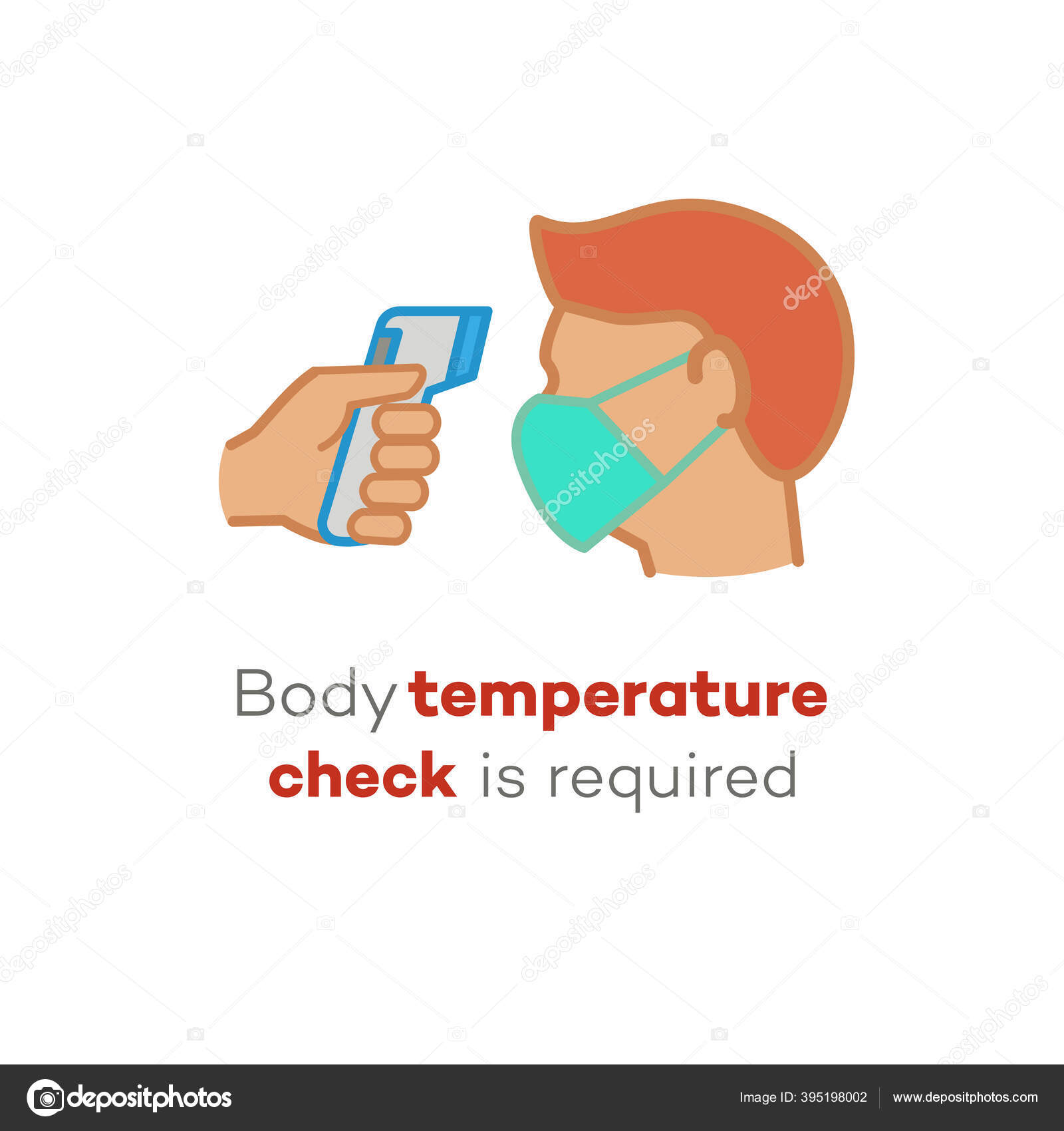 Vector checking body temperature concept color Stock Vector by ©VI6277 ...
