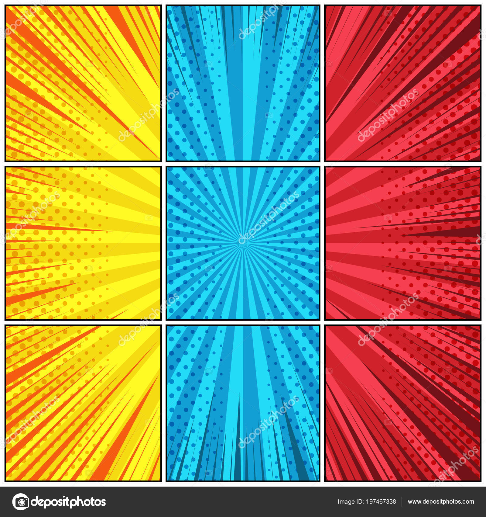 Comic book page template Stock Vector Image by ©Petersenurecoff.gmail ...