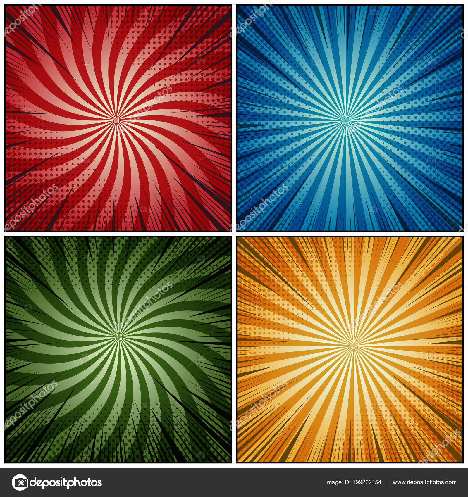 Comic book scenes collection Stock Vector Image by ©Petersenurecoff ...